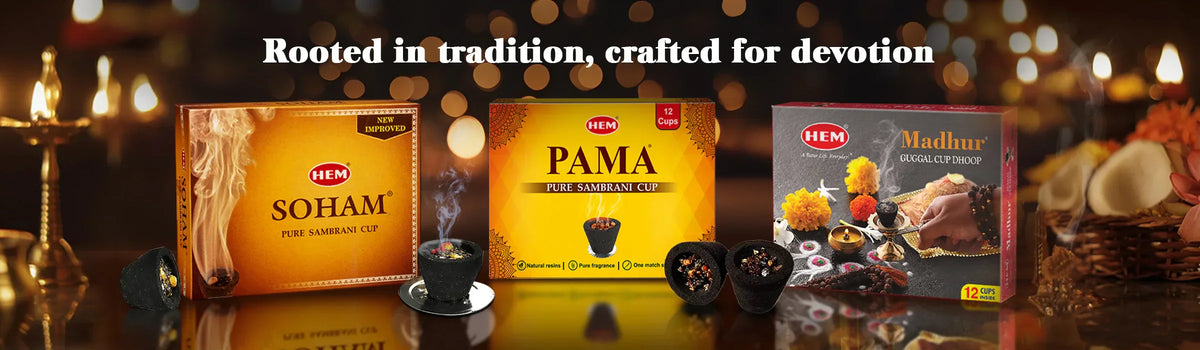 Buy Sambrani Dhoop Cups Online| HEM Fragrances