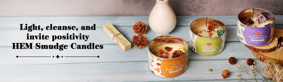 Smudge & Scented Candles | HEM Fragrances