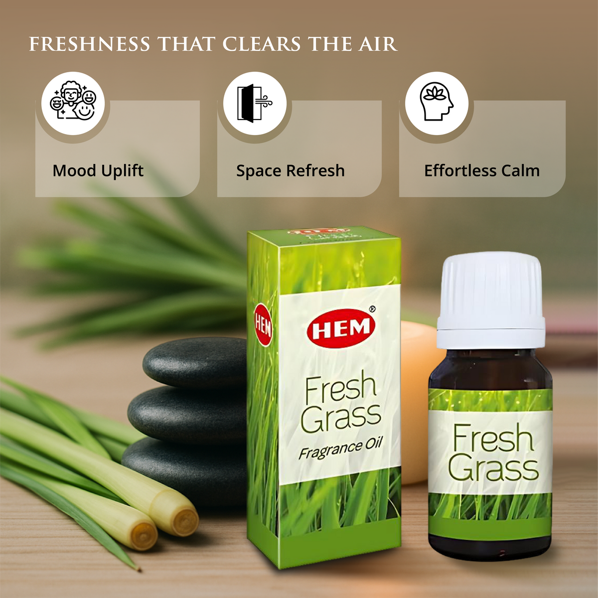 Buy Fresh Green Grass Fragrance Oil - 10ml Bottle | HEM Fragrances