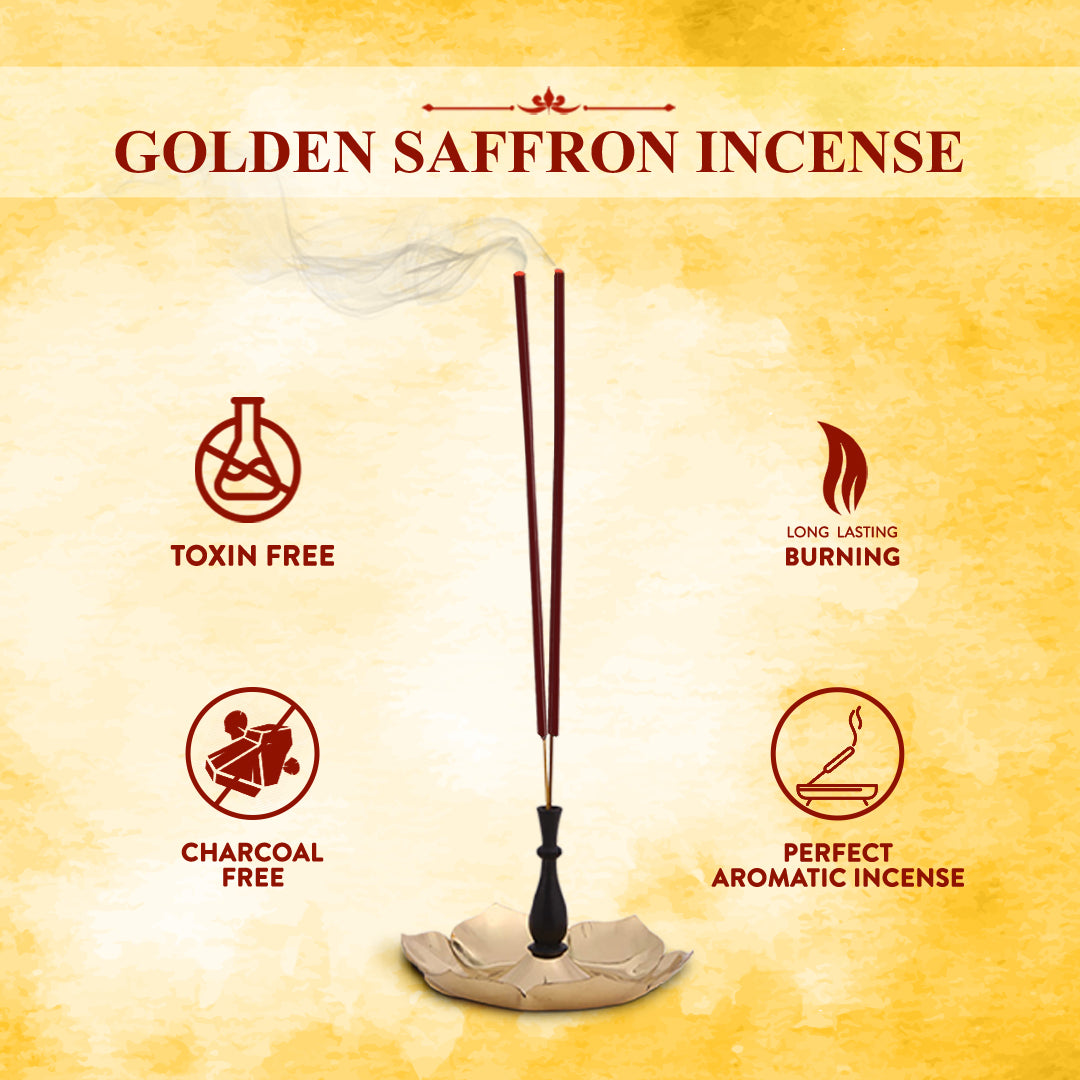 Golden Saffron Incense Sticks | HEM Fragrances