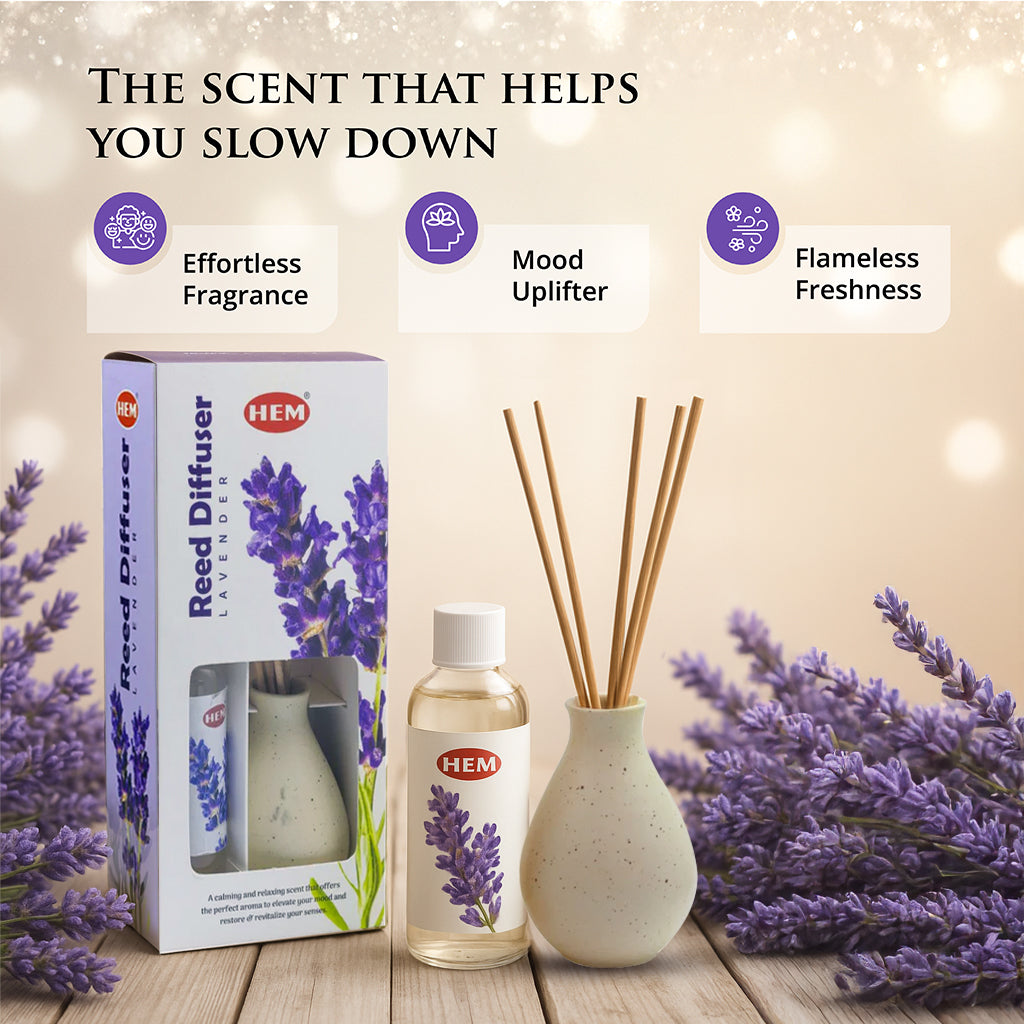 Lavender Reed Diffusers 100ml | HEM Fragrances