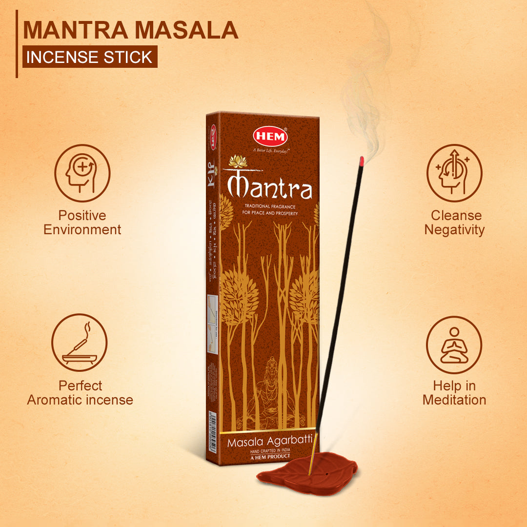 HEM Mantra Masala Incense Sticks | HEM Fragrances